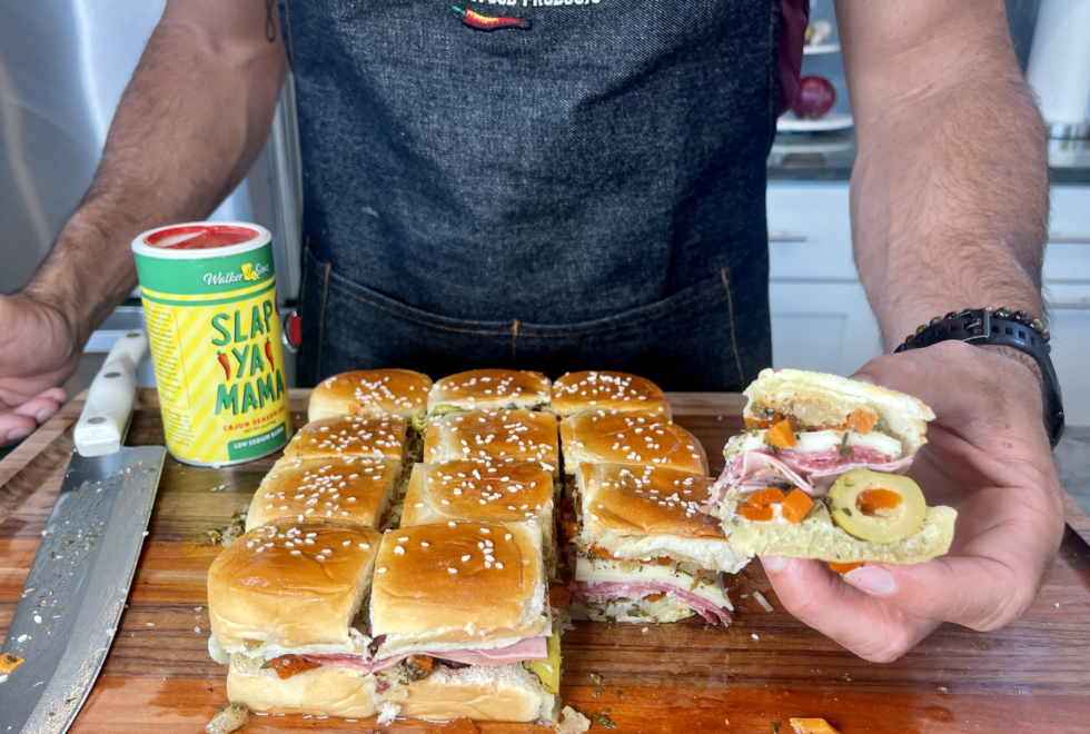Muffuletta Sliders - Slap Ya Mama